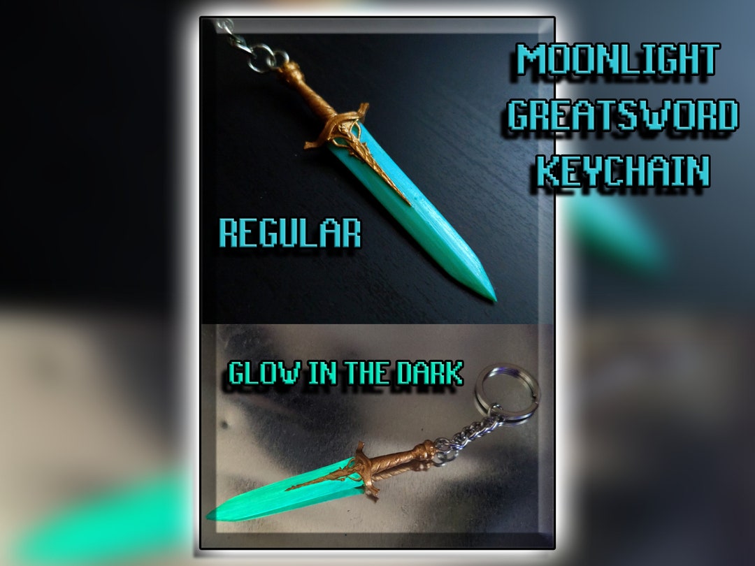 Dark Souls Inspired Moonlight Great Sword Keychain DS / DS2 / - Etsy