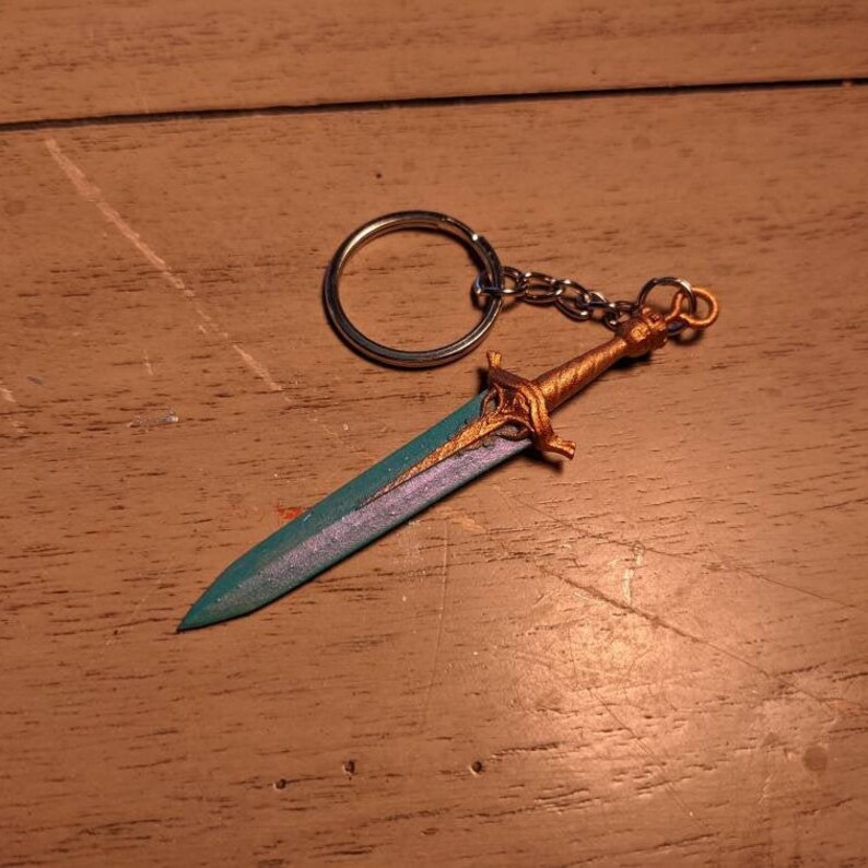 Dark Souls Inspired Moonlight Great Sword Keychain - Etsy