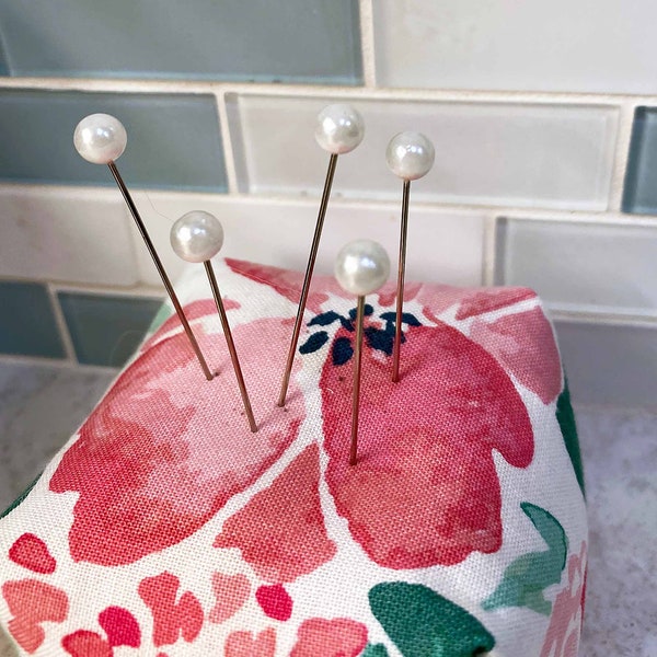 Pearl Head Pins - Etsy