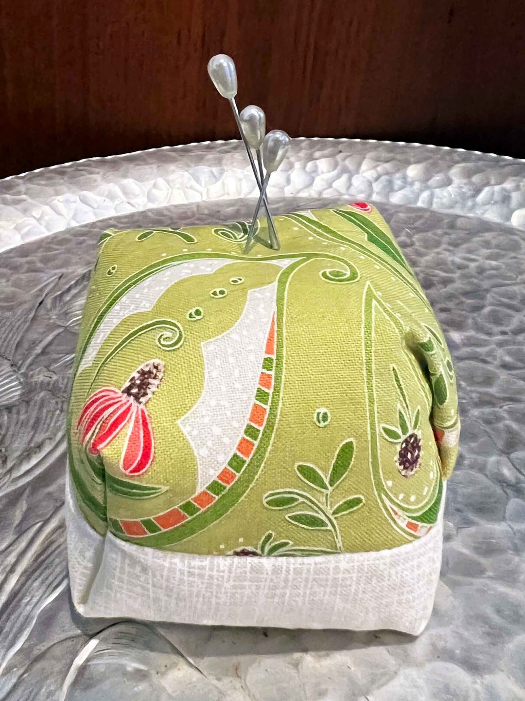 Pincushion Cubed, 3D Square Pincushion, Coneflower Pincushion, Free ...