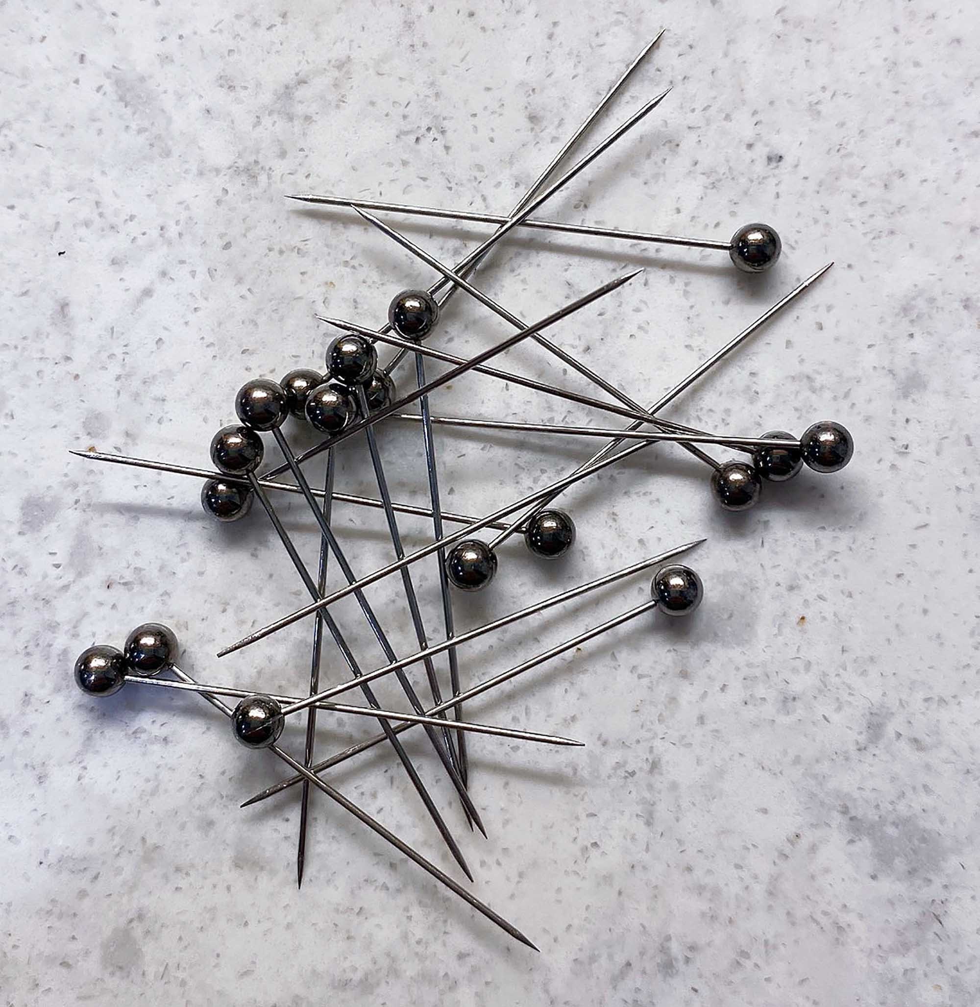 Metallic Black Straight Pins for Quilting Sewing & Crafts - Etsy