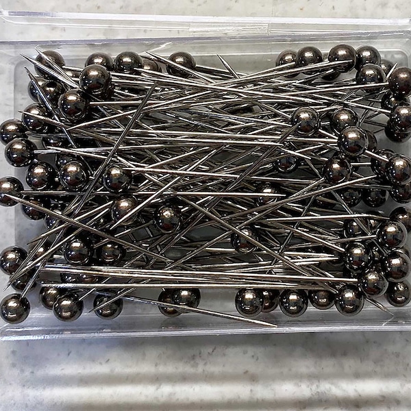 Black Head Pins - Etsy