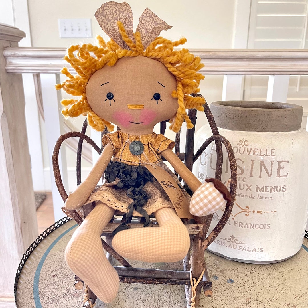 Miss Acorn Raggedy Ann Doll - Etsy