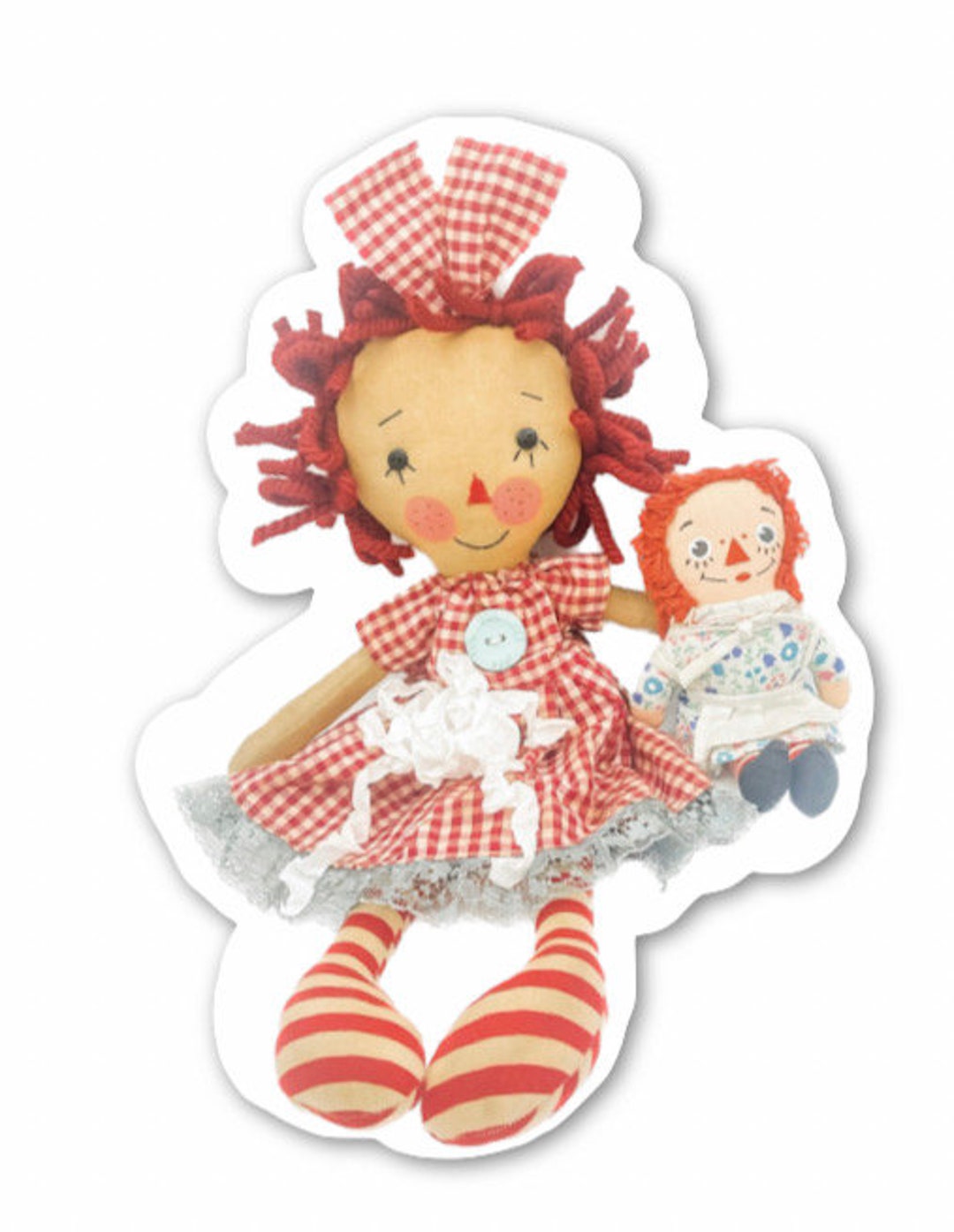 Raggedy Ann Vinyl Sticker - Etsy