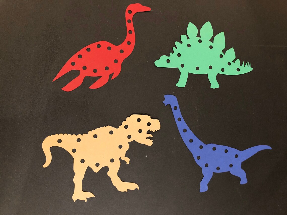 Dinosaur Lace Card SVG Digital Cut File Kid's Fine and | Etsy