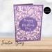 Happy Mothers Day Card SVG Digital Cut File- Intricate Floral Flower ...