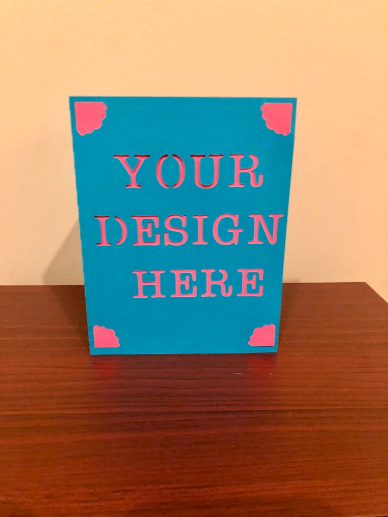 Insert Card Slot Template SVG Digital Cut File Scalloped - Etsy