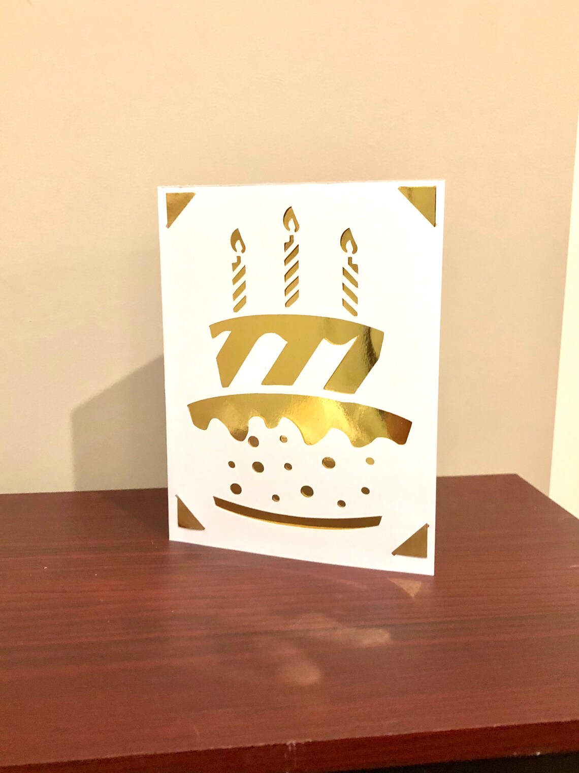 Cake Insert Birthday Card/invitation SVG Cricut Joy | Etsy