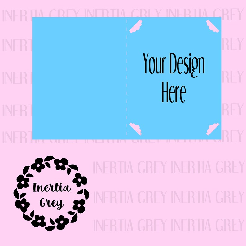 Insert Card Slot Template SVG Digital Cut File Scalloped - Etsy
