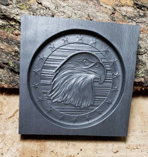 Graphite Casting Mold Eagle Makes 2 Diameter Round - Etsy