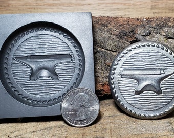 Graphite Casting Mold Pentacle Pagan 2 1/8 Diameter Round Ingot - Etsy