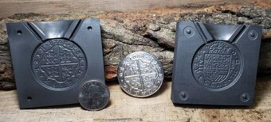 Graphite Casting Mold - Pirate Coin Bullion - Pour Your Own 1618 ...