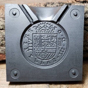 Graphite Casting Mold - Pirate Coin Bullion - Pour Your Own 1618 ...