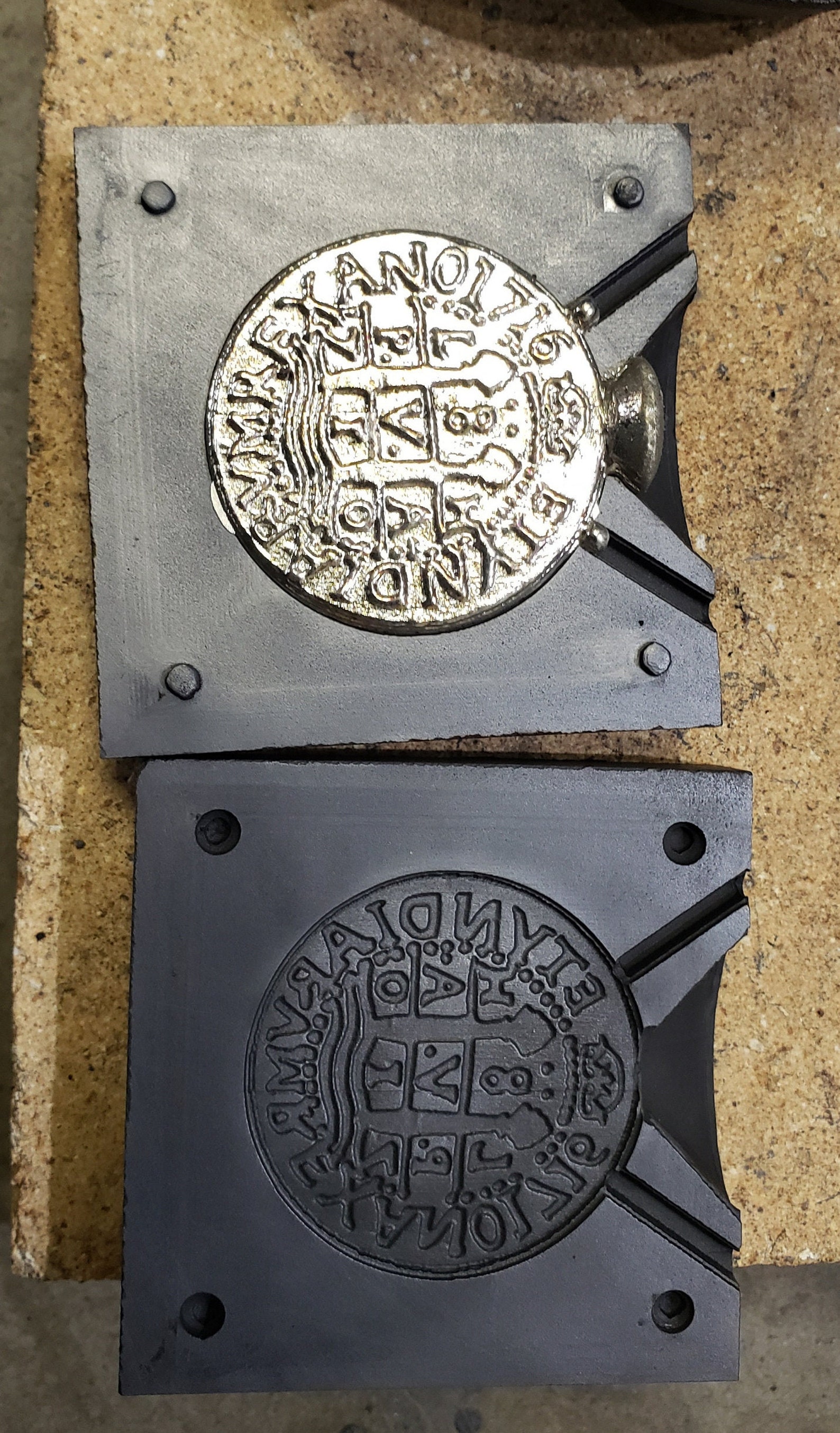 Graphite Casting Mold Pirate Coin Bullion Pour Your Own - Etsy
