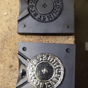 Graphite Casting Mold - Viking Penny - Cast Your Own Bullion Coins! - Etsy