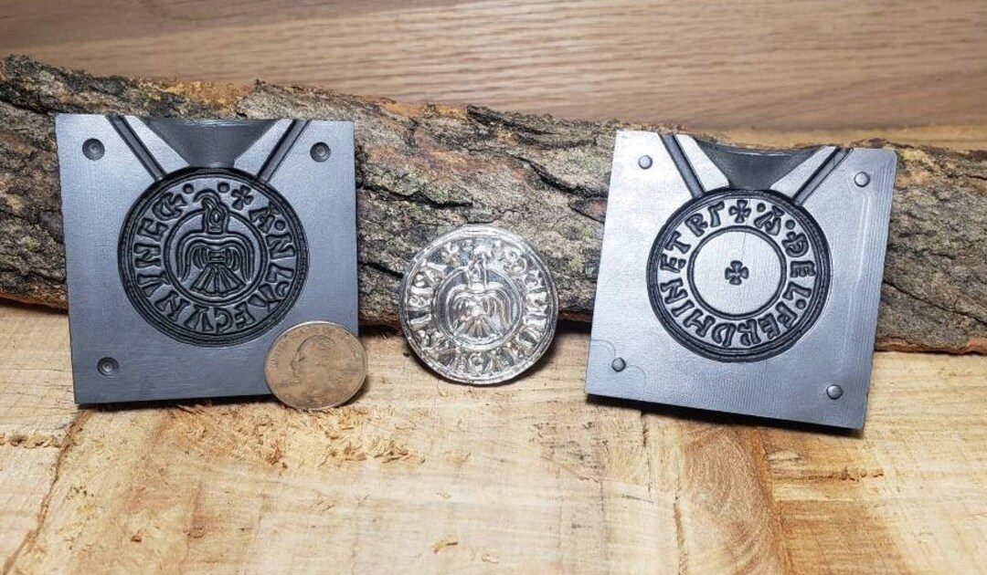 Graphite Casting Mold - Viking Penny - Cast Your Own Bullion Coins! - Etsy