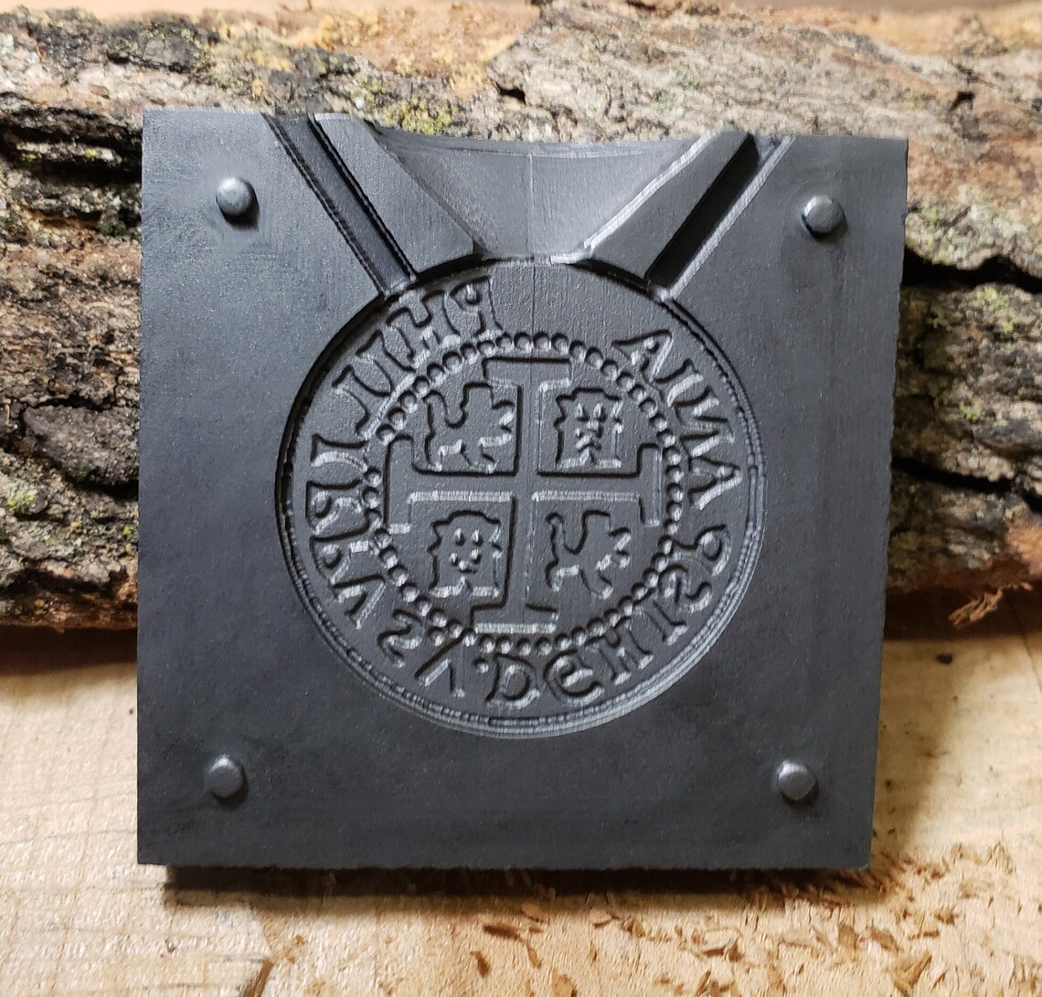 Graphite Casting Mold Pirate Coin Bullion Pour Your Own - Etsy