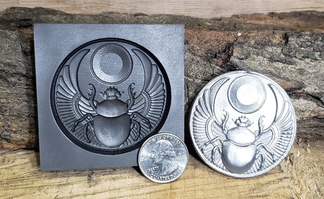 Graphite Casting Mold - Scarab - Makes 2" Diameter Round Ingot! - Etsy