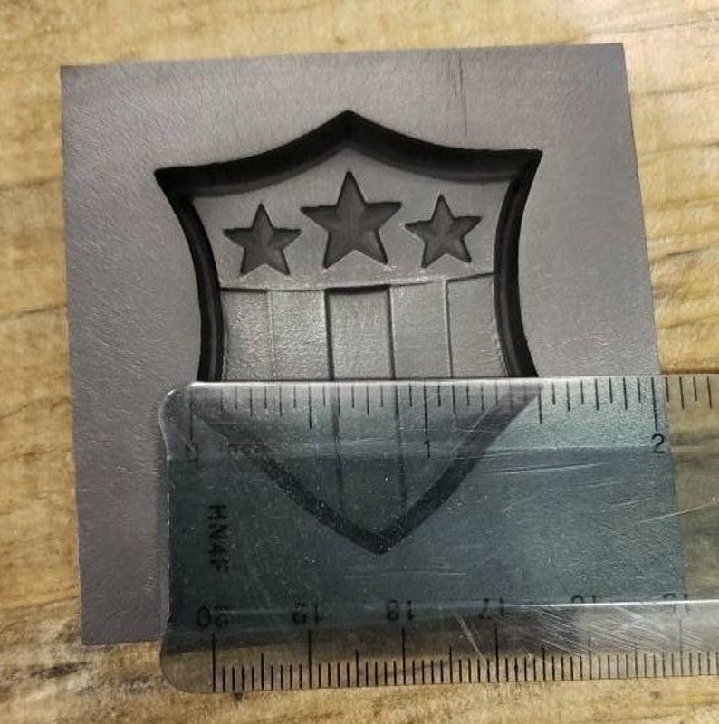 Graphite Casting Mold Stars and Stripes Shield Ingot Mold - Etsy