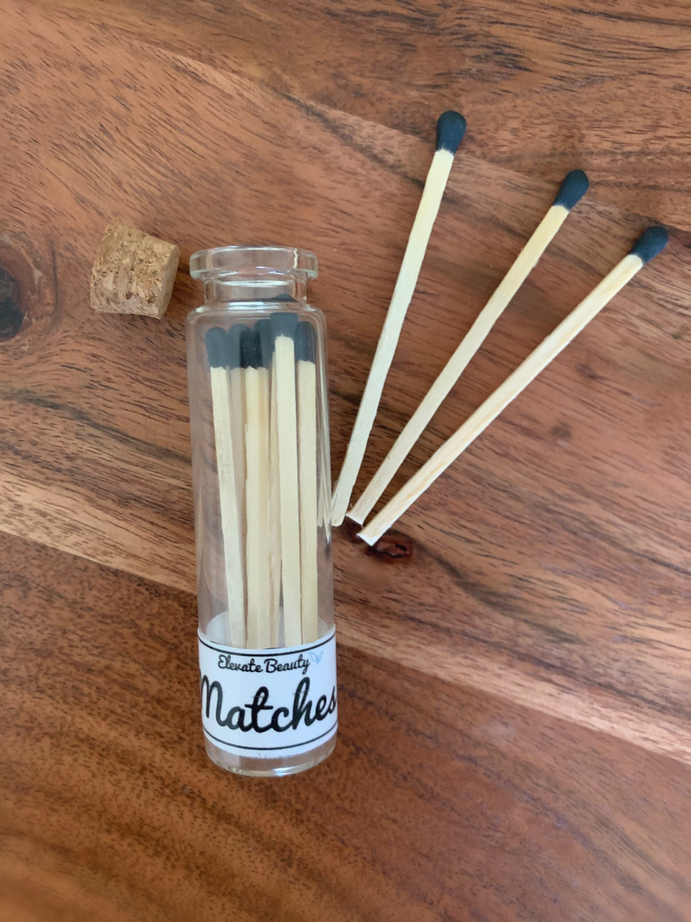Matches | Matchstick Jar | Colored Safety Matches - Etsy