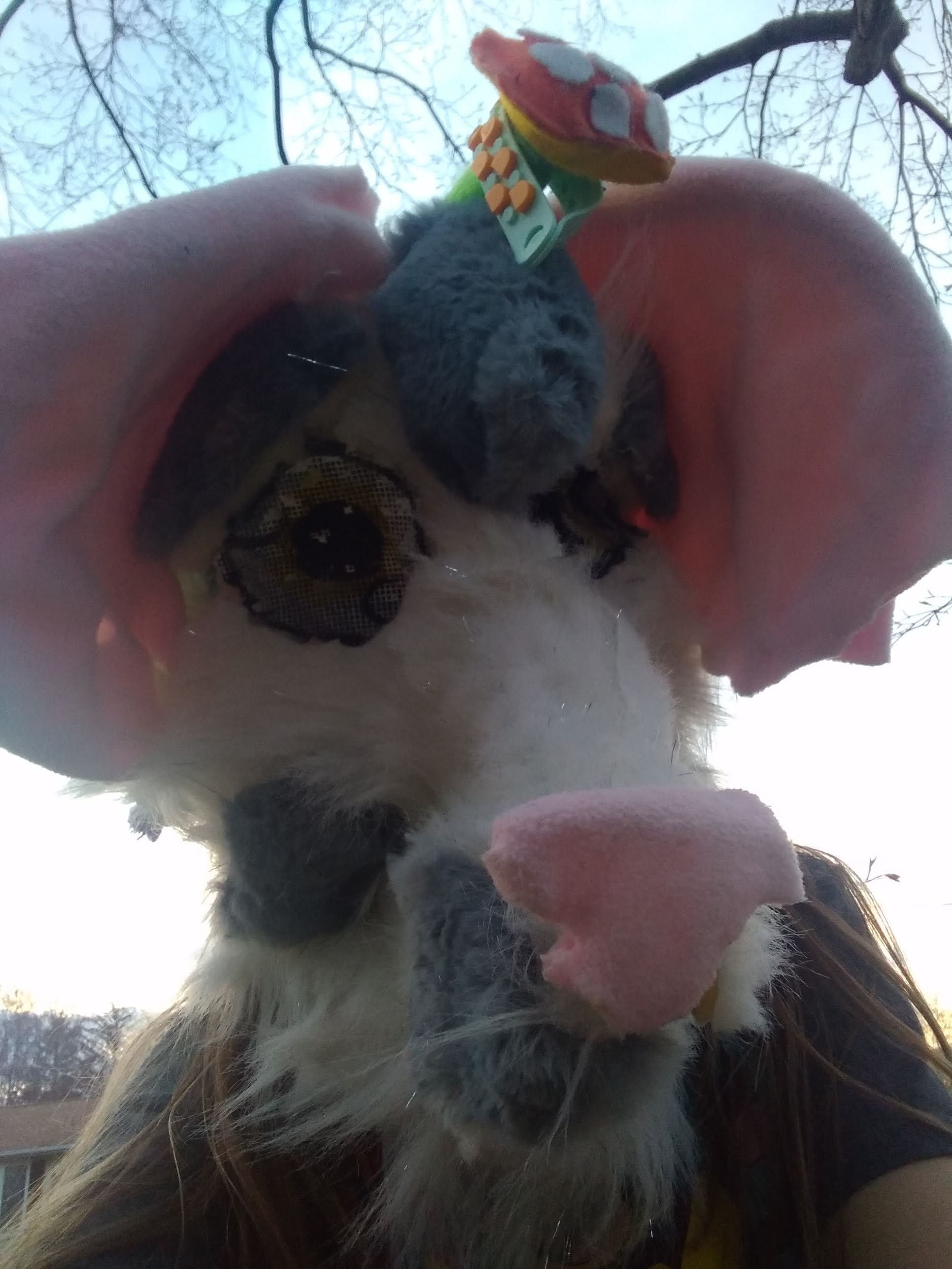 Mushroom rat fursuit white and gray read desc | Etsy