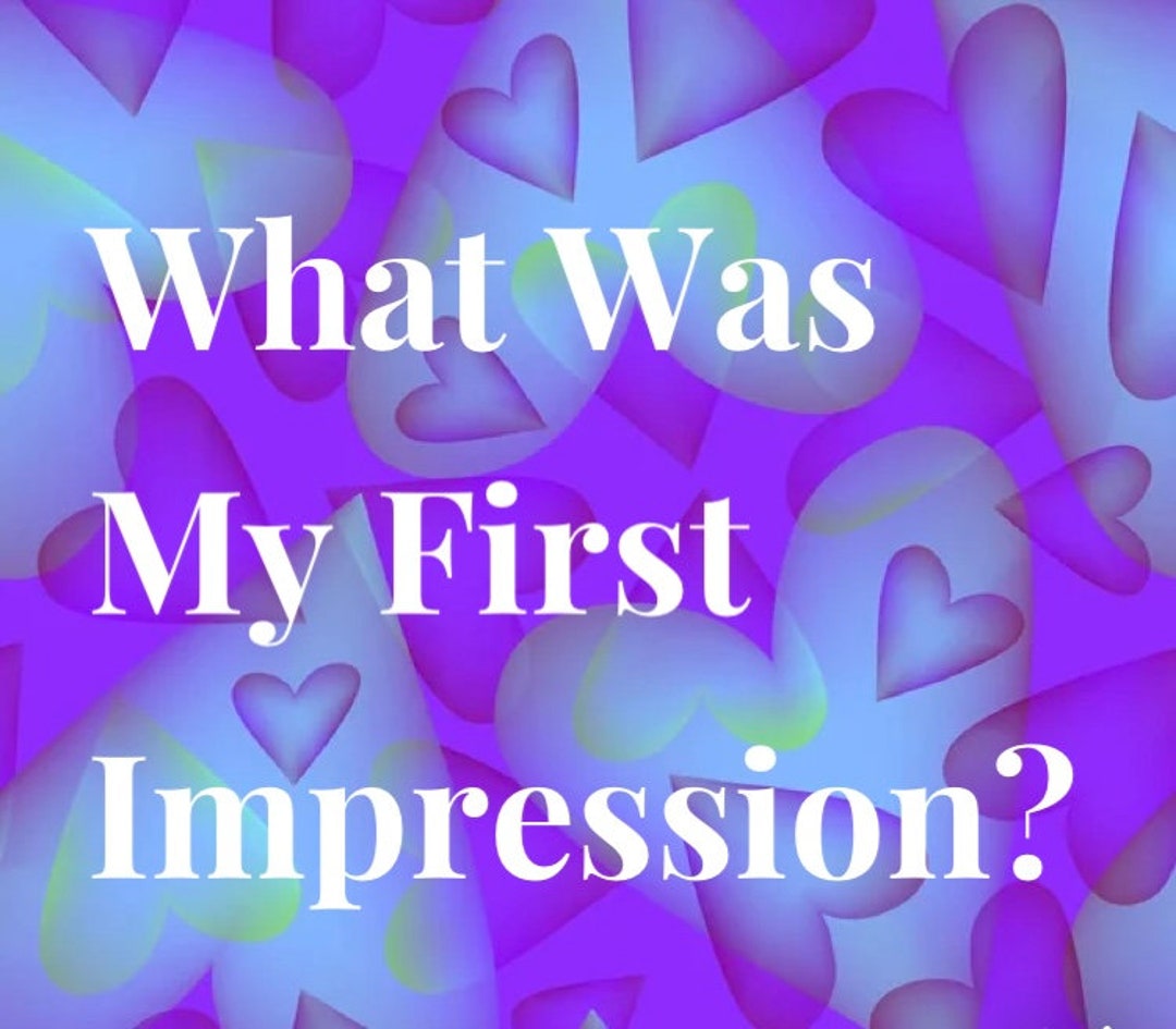 First Impression Reading - Etsy