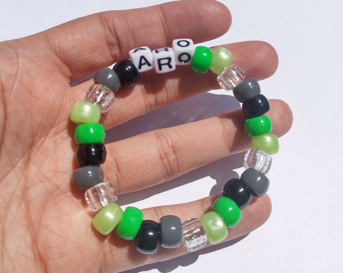 Aro Aromantic Pride Bracelet LGBT Pride Kandi - Etsy