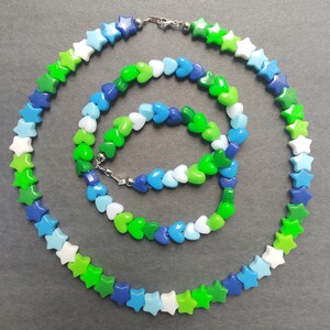 Gay/vincian Pride Flag Beaded Kandi Necklace - Stars or Hearts | Mlm ...