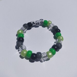 Aro Aromantic Pride Bracelet LGBT Pride Kandi - Etsy