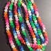 Gay/vincian Pride Flag Beaded Kandi Necklace Stars or Hearts Mlm/gay ...