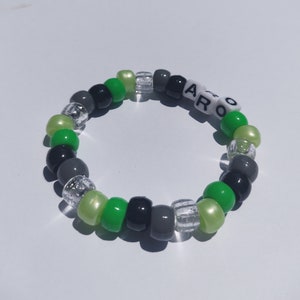 Aro Aromantic Pride Bracelet LGBT Pride Kandi - Etsy