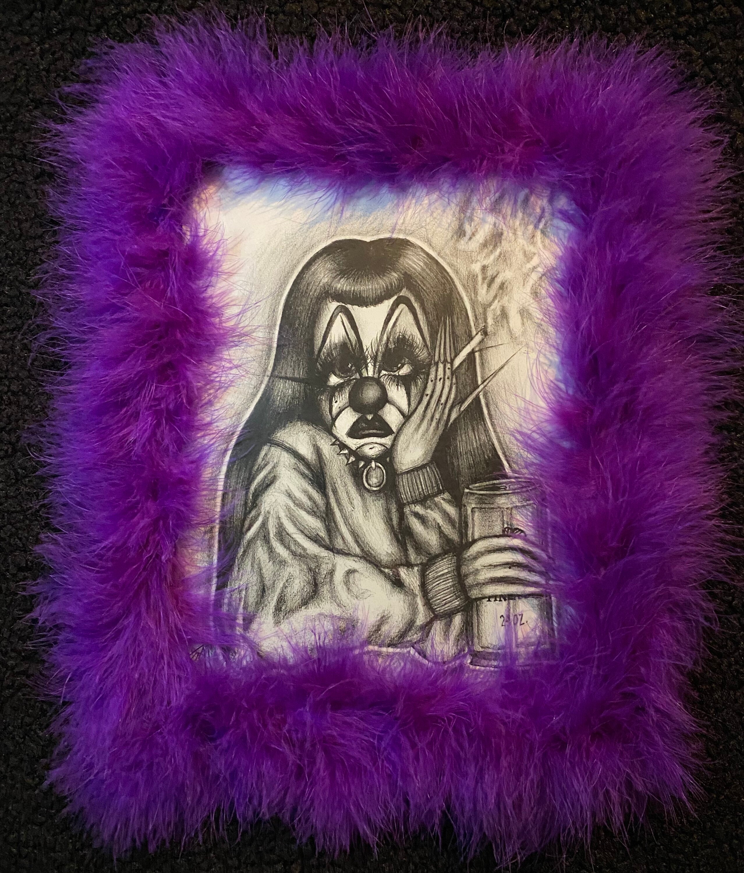 Purple Fluffy Furry Frame - Etsy