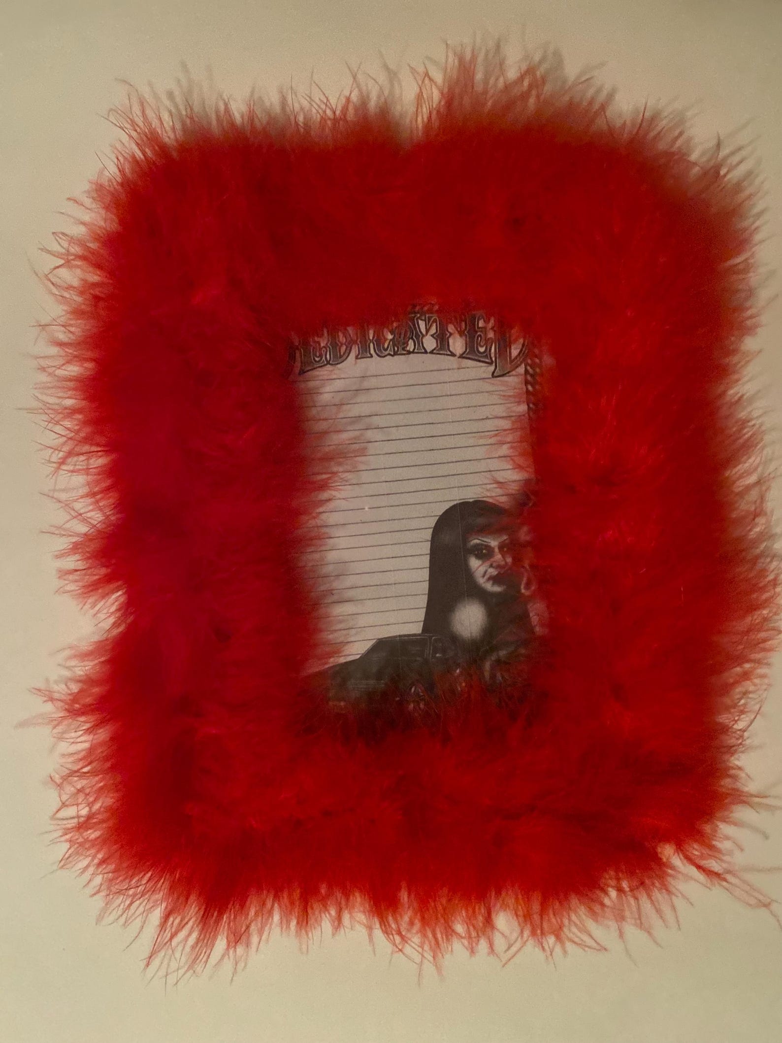 Mini RED Fluffy Furry Frame - Etsy