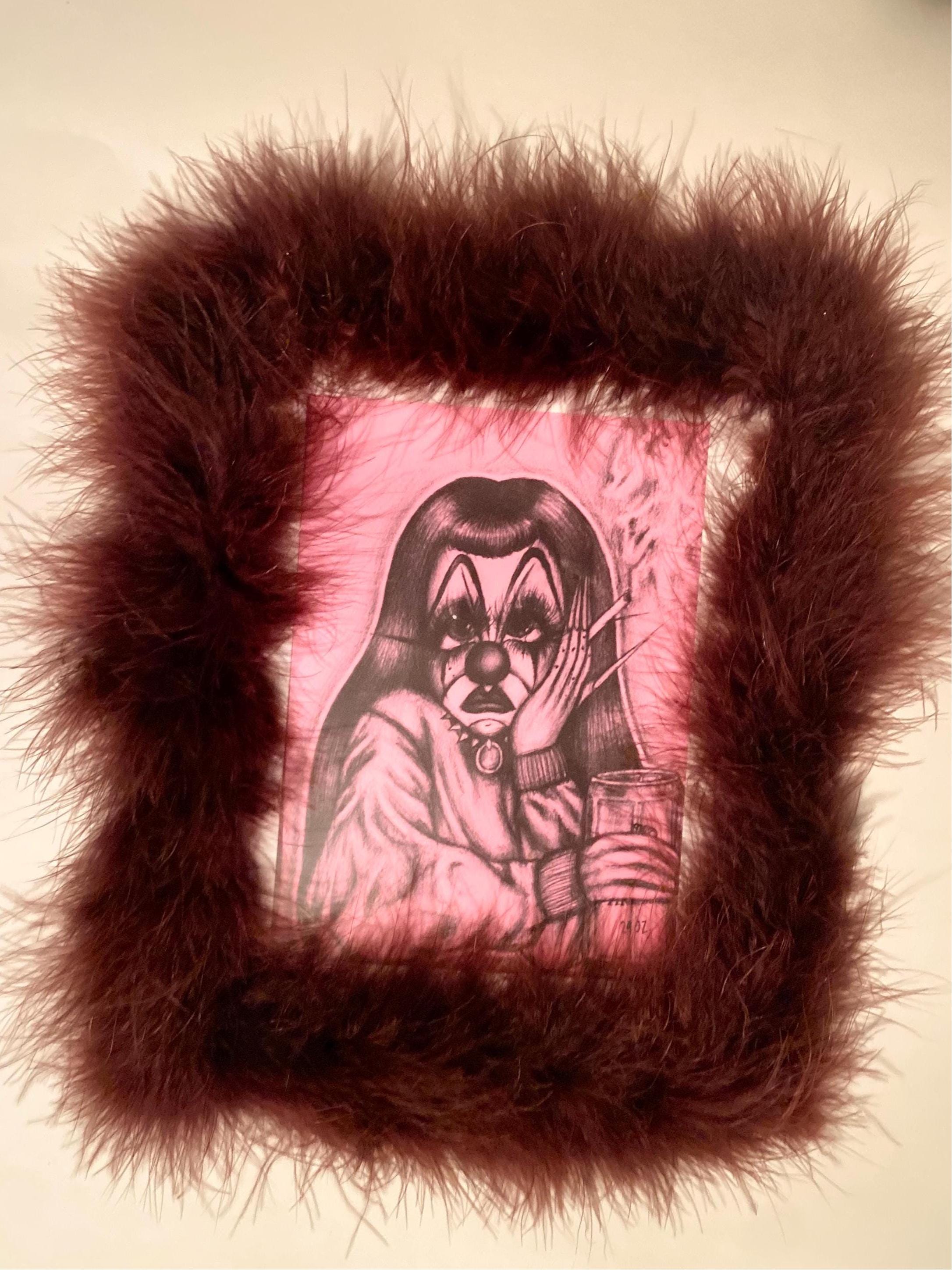 Mini BROWN Fluffy Furry Frame - Etsy