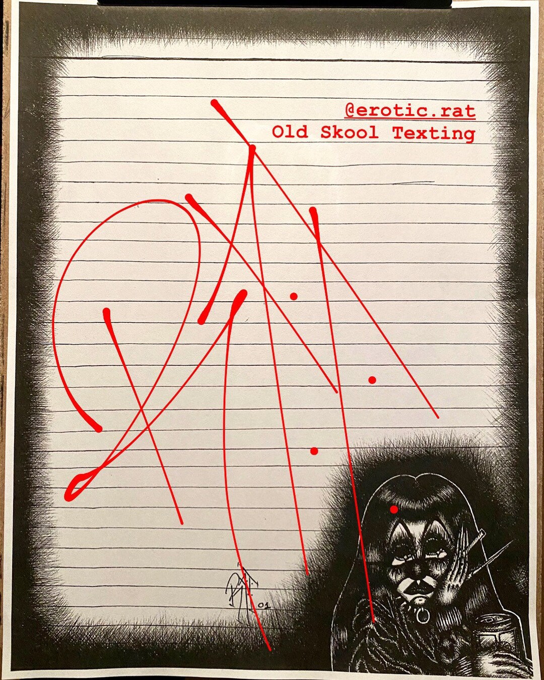 01 Rats Old Skool Texting Stationary Set - Etsy