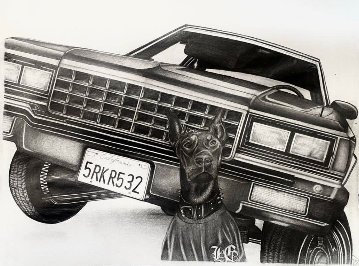 Lowrider Dog Print - Etsy