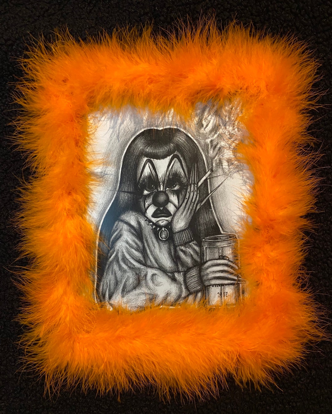 Orange Fluffy Furry Frame - Etsy