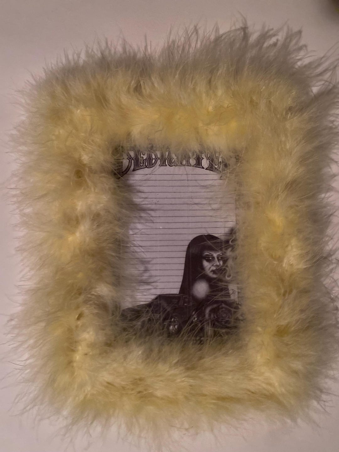 Mini YELLOW Fluffy Furry Frame - Etsy