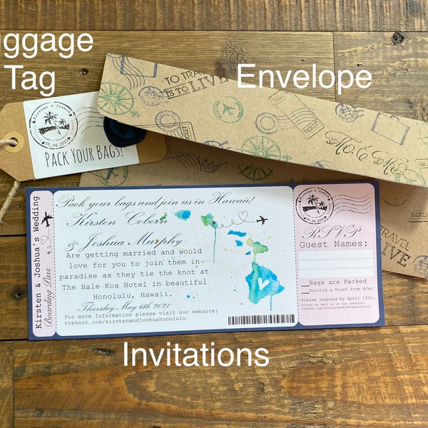 Boarding Pass Invite - Etsy