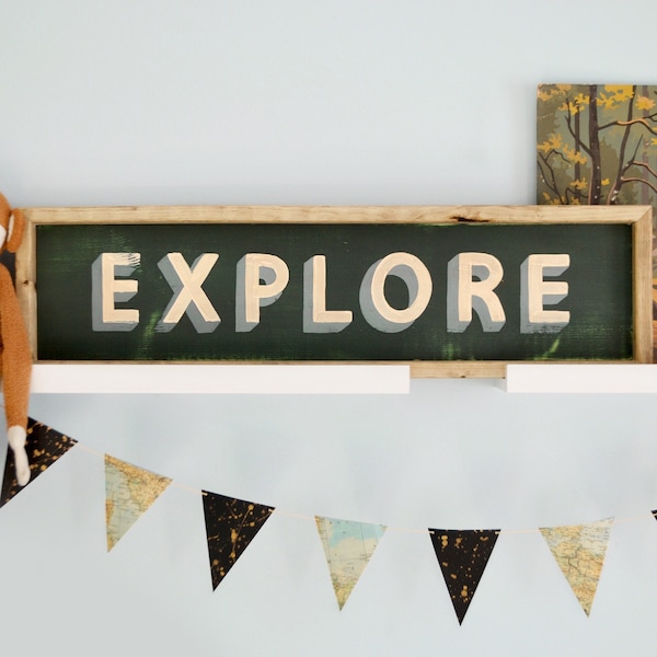 Explore Sign - Etsy
