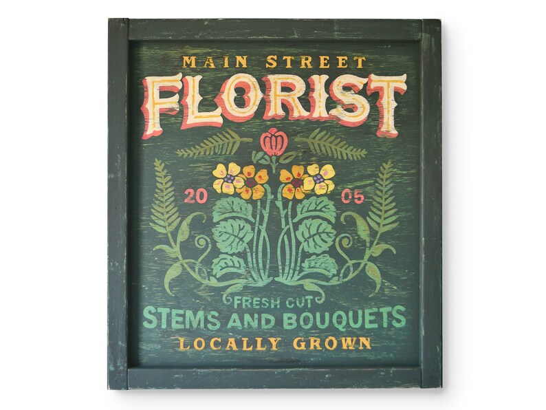 Flower Shop Sign Fresh Flower Market Flower Lover Gift | Etsy