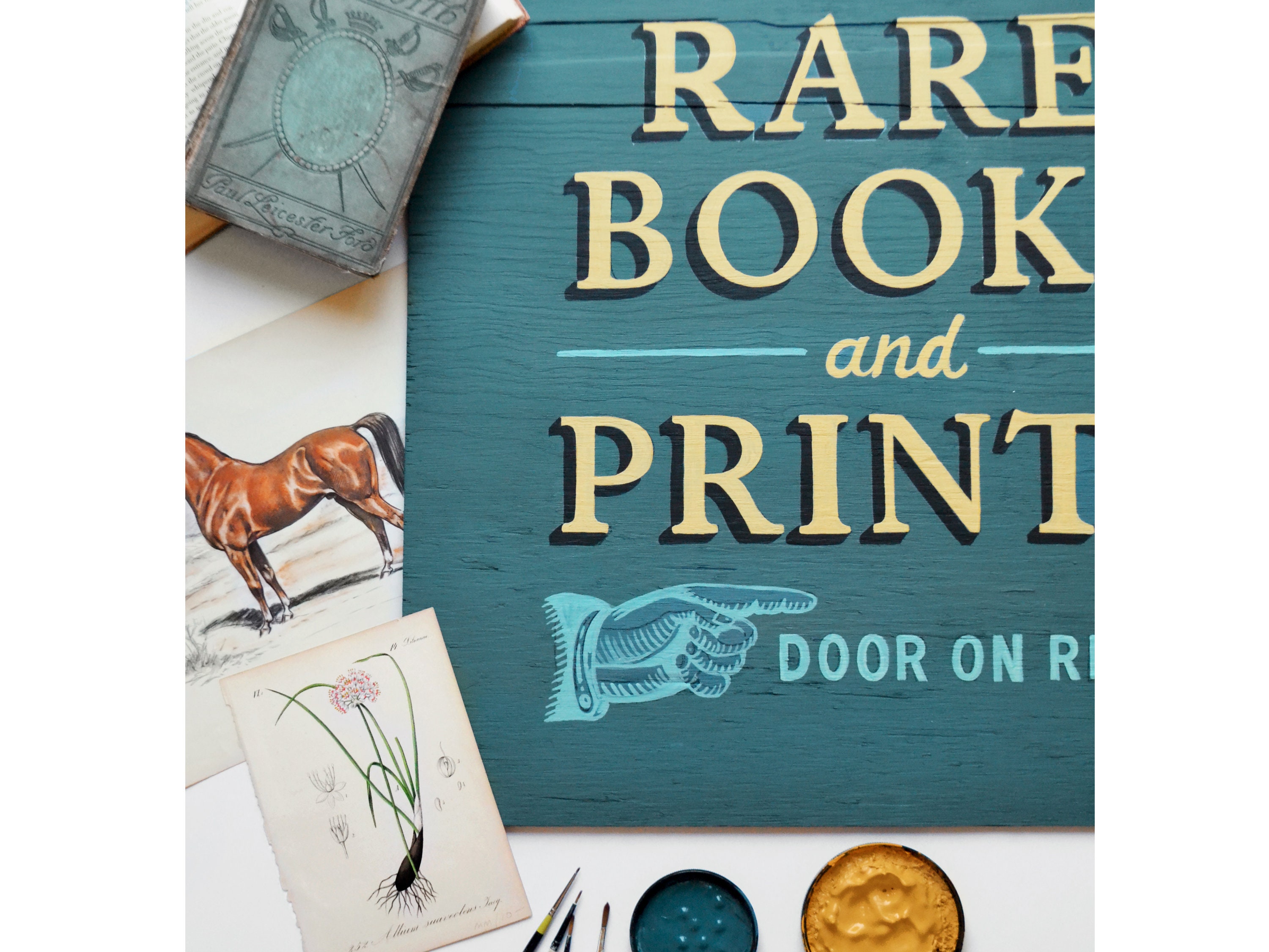 Bookstore Wood Sign Vintage Bookshop Wall Art Rustic Office - Etsy.de