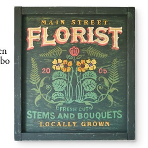 Flower Shop Sign, Fresh Flower Market, Flower Lover Gift, Farmhouse ...