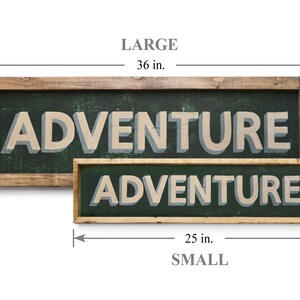 Adventure Wood Sign, Boho Nursery Art, Wanderlust Gifts, Nature Nursery ...