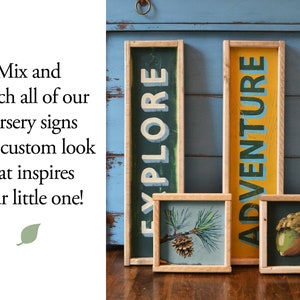Adventure Wood Sign, Boho Nursery Art, Wanderlust Gifts, Nature Nursery ...