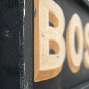 Boston Wall Art, Antique Boston Wood Sign, Boston Home Gift, Primitive ...