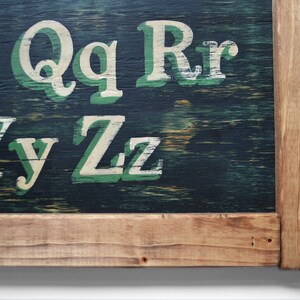 Vintage Alphabet Wood Sign, Schoolhouse Decor, Homeschool Classroom ...