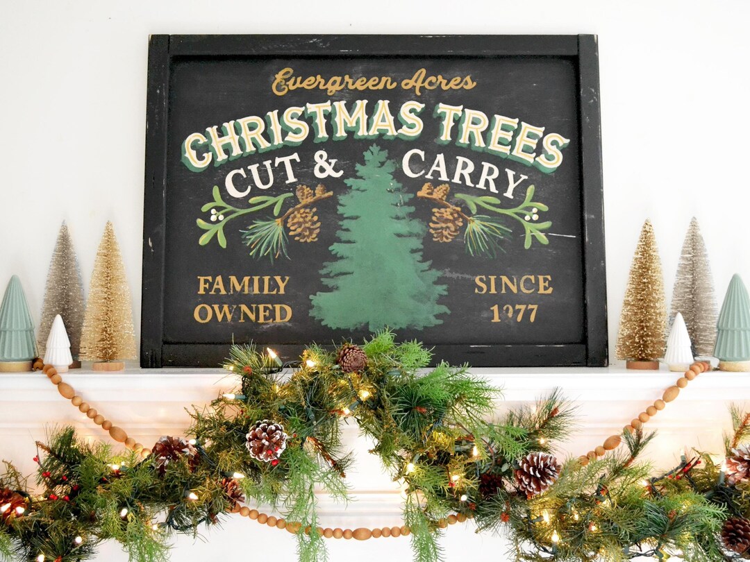 Personalized Christmas Tree Farm Sign, Farm Fresh, Fresh Cut, Woodland ...