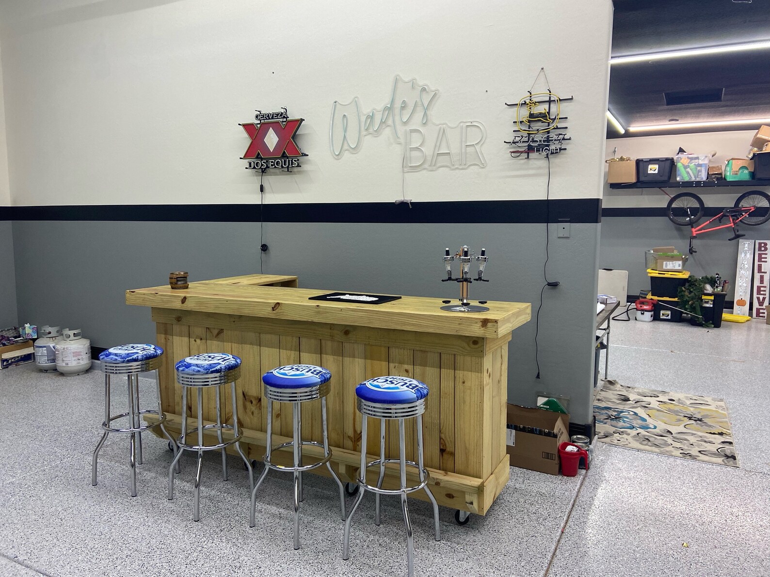 Custom Outdoor Bar, Handmade Wood Bar for Home or Events – Wheels ...