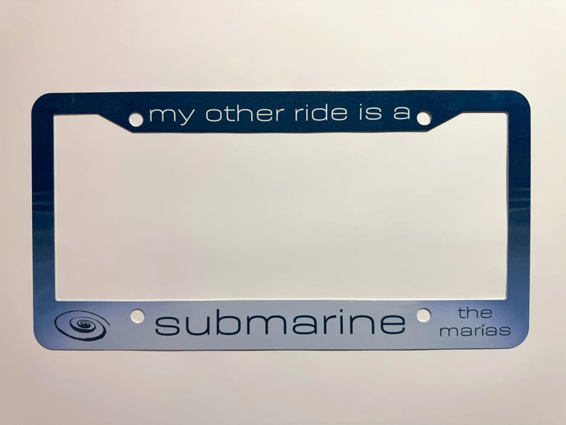 Submarine License Plate Frame - Etsy